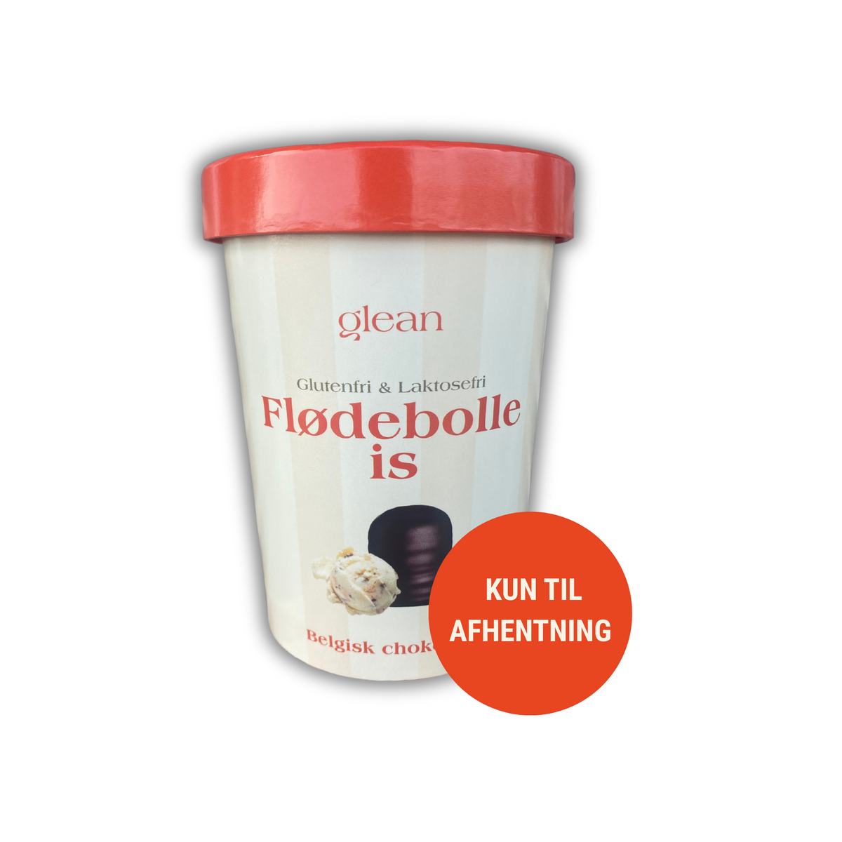 Flødebolle Is - Cremet Vanilje Is med Upcyclet Flødeboller | Glean